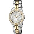 Amazon.com: GUESS Silver + Gold-Tone Bracelet Watch with Date Feature ...