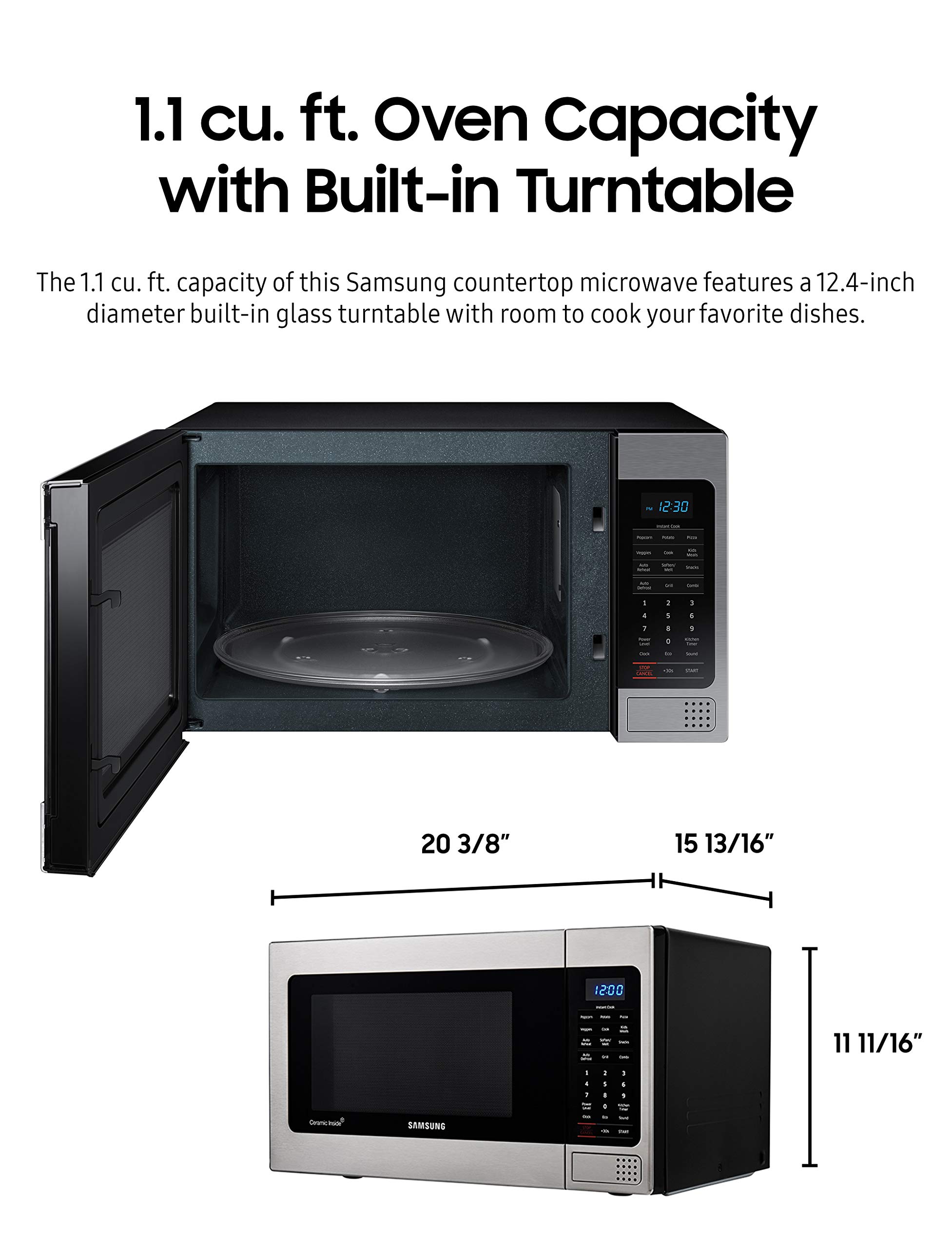 Mua SAMSUNG 1.1 Cu Ft Countertop Microwave Oven w/ Grilling Element ...