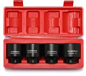 7-Piece Axle Socket Set MIXPOWER 1/2-Inch Drive Deep Impact Socket Set ...