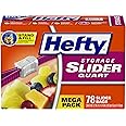 Amazon.com: Hefty Slider Storage Bags, Quart Size, 78 Count : Beauty ...