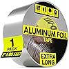 Aluminum Foil Duct Tape 2 inch (3.9 mil) Heavy Duty, High Temperature Sealing & Patching ...