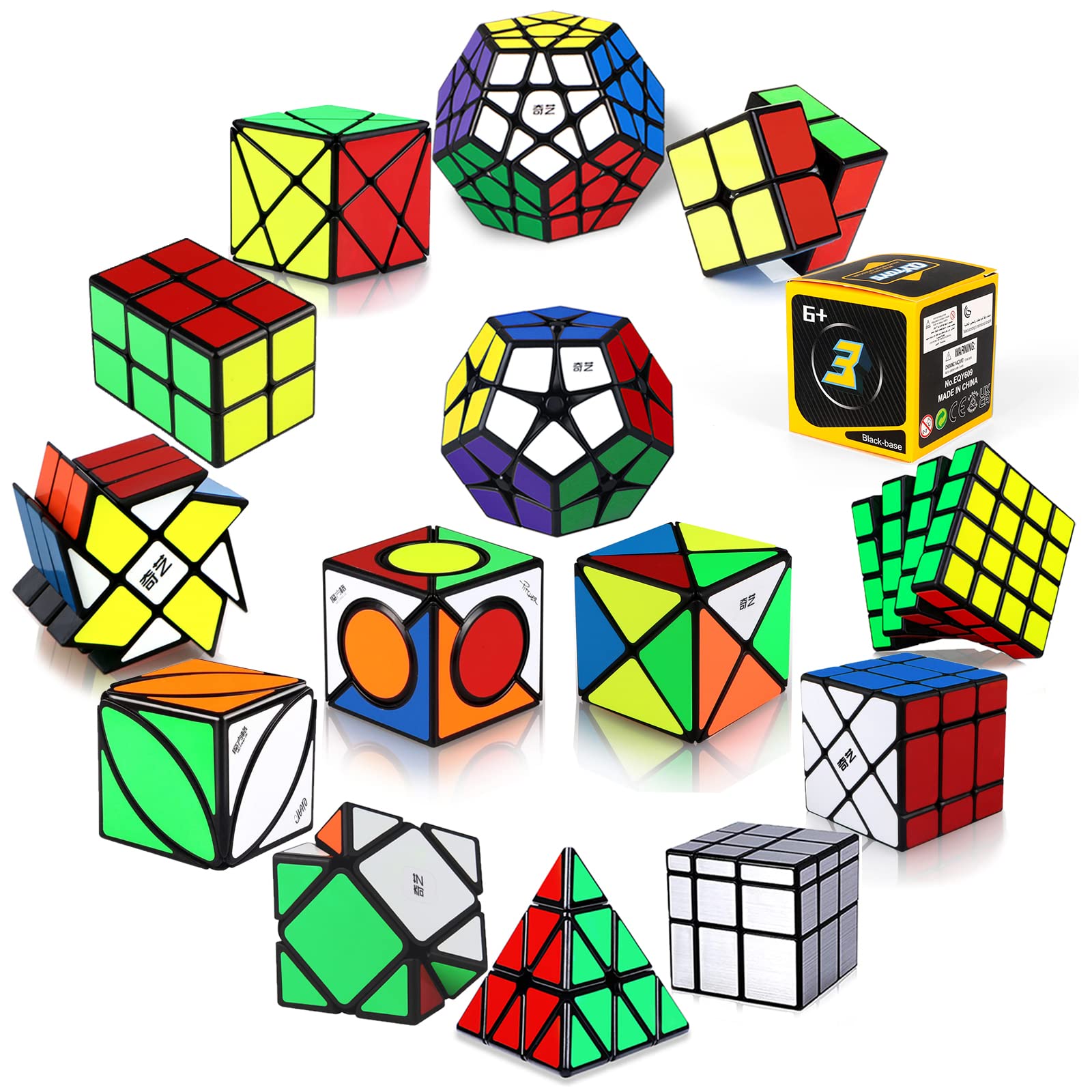 Mua [15 Pack] Speed Cube Set - 2x2x2 3x3x3 4x4x4 2x2x3 X-Cube Six-Spot ...