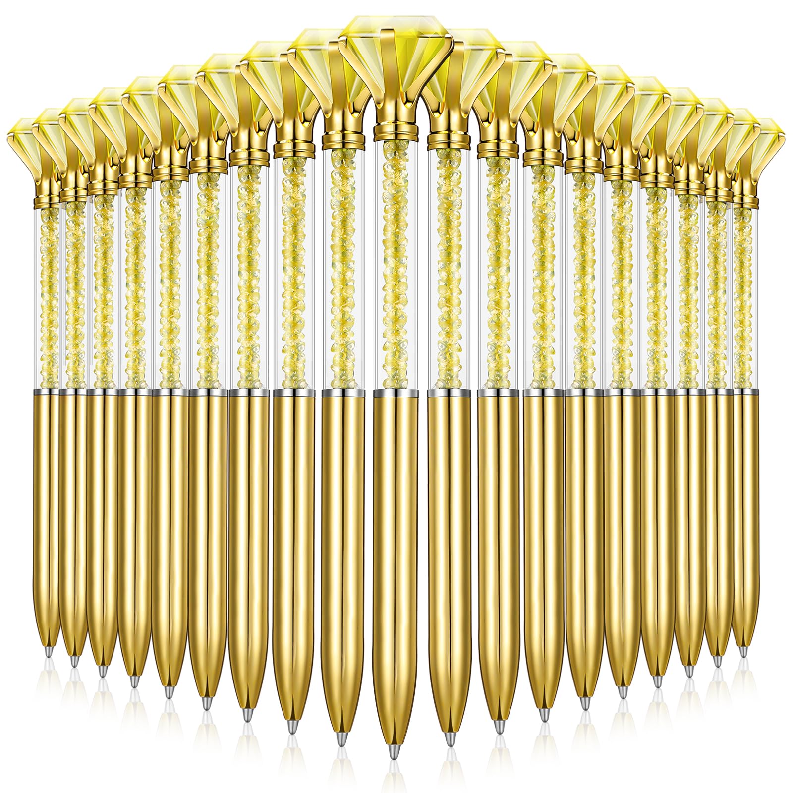 50 Pcs Diamond Pens Bulk Bridal Shower Pens Bling Crystal Metal ...