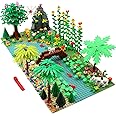 Amazon.com: Feleph Jungle Toy Building Set MOC Garden Playset with 2 ...
