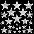 Amazon.com: 24 Pcs Star Patches Star Silver Iron on Patches Adhesive ...