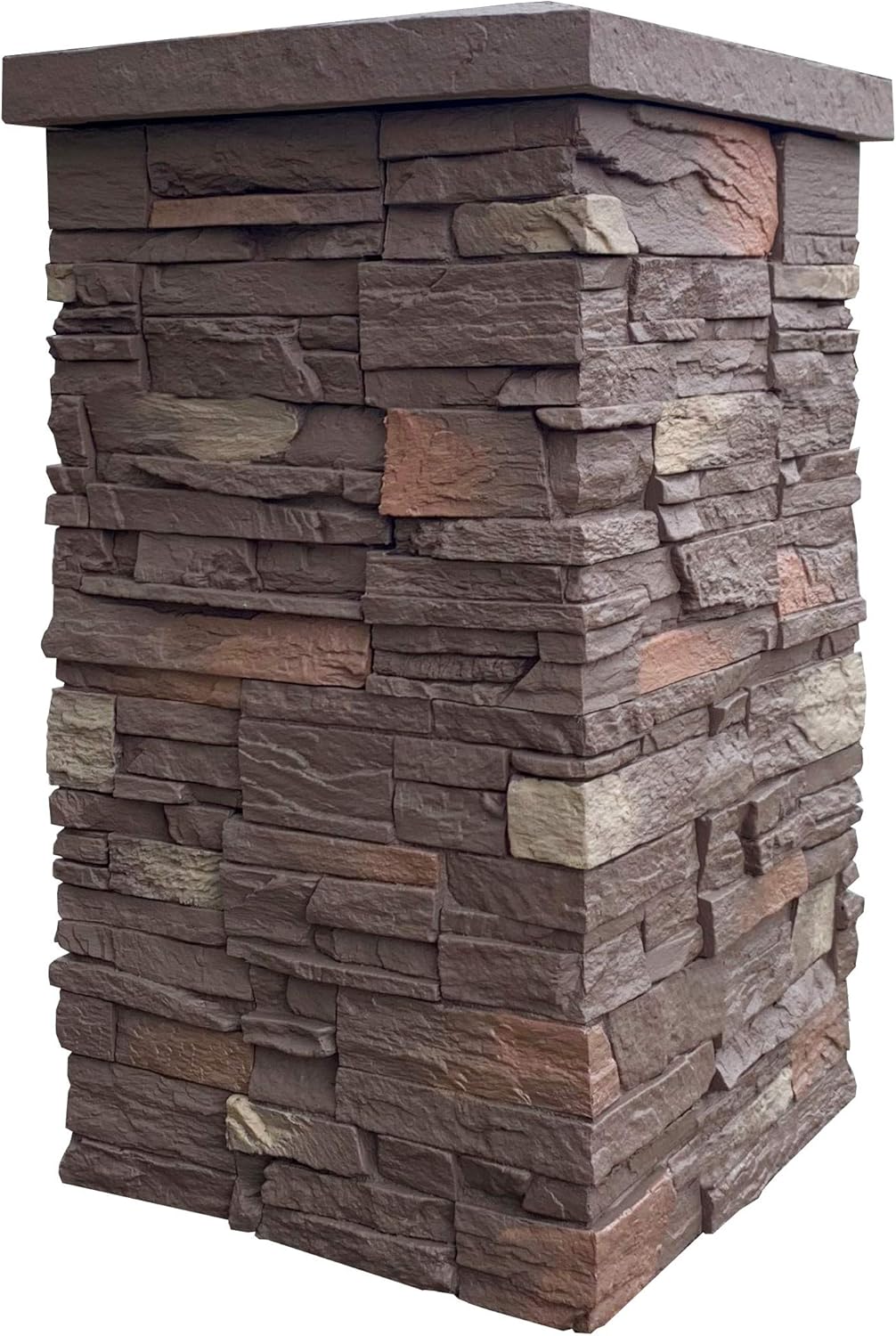 Amazon.com: NextStone Polyurethane Faux Stone 4 Piece Column Wrap ...