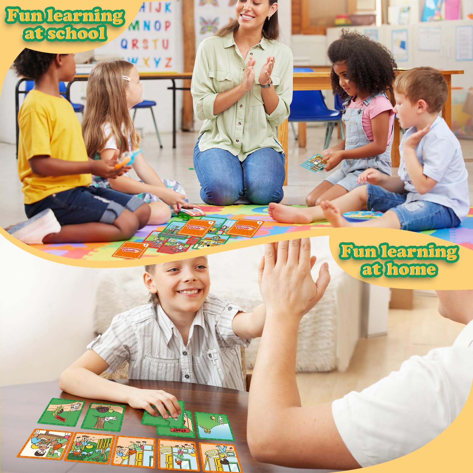 Mua Sequencing Cards, Sequence Game for Kids, Speech Therapy Materials for Autism, Improve ...
