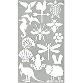 Amazon.com : Aleks Melnyk No.34 Metal Stencils, Pyrography, Wood ...