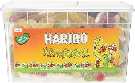 Haribo Tangfastics bulk sour sweets tub, 2kg: Amazon.co.uk: Grocery
