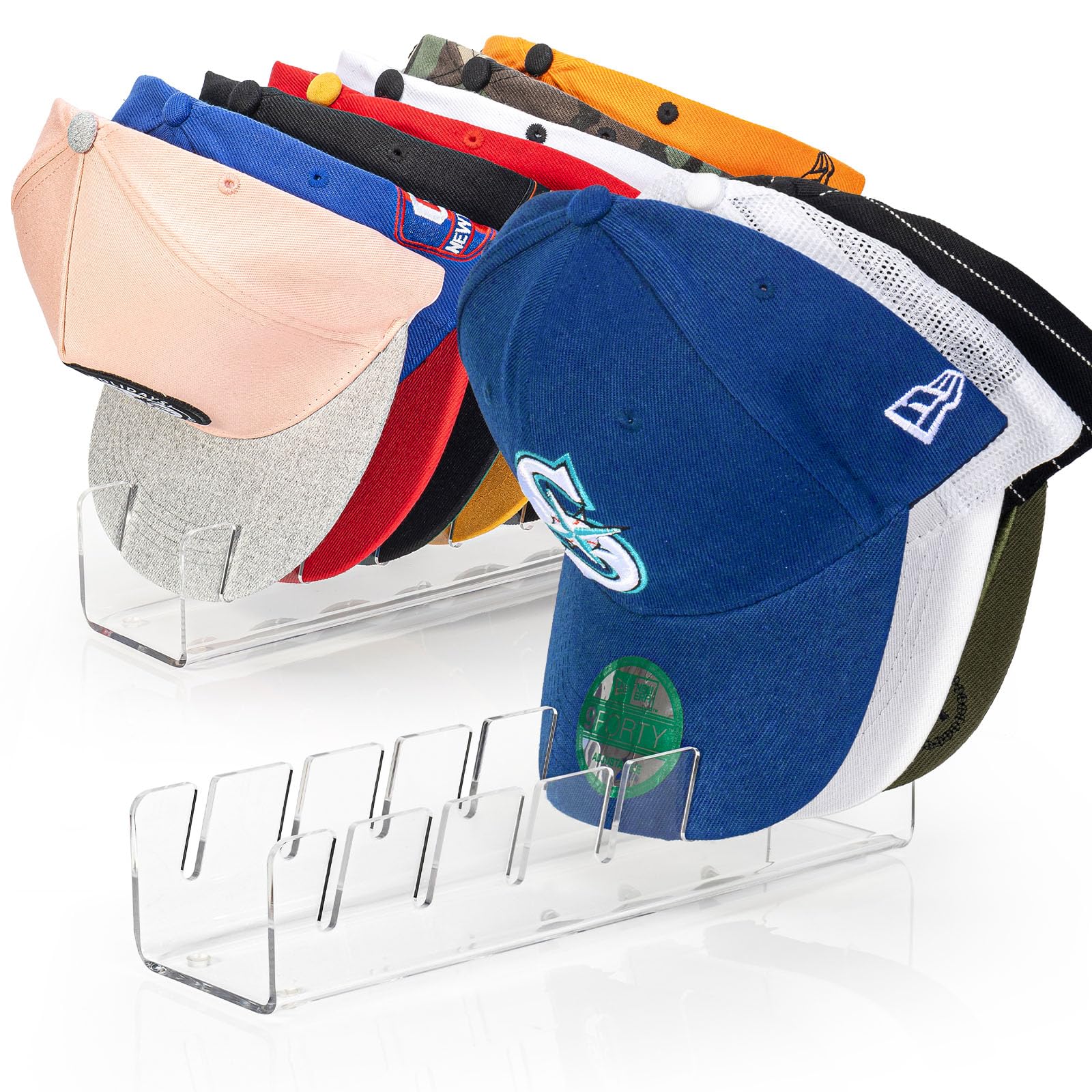 Forzacx Hat Stand for Baseball Caps Display and Organizer 2 Pack, Holds ...