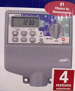 Amazon.com : Orbit Dual Program Sprinkler Timer (Indoor) 4 Stations ...