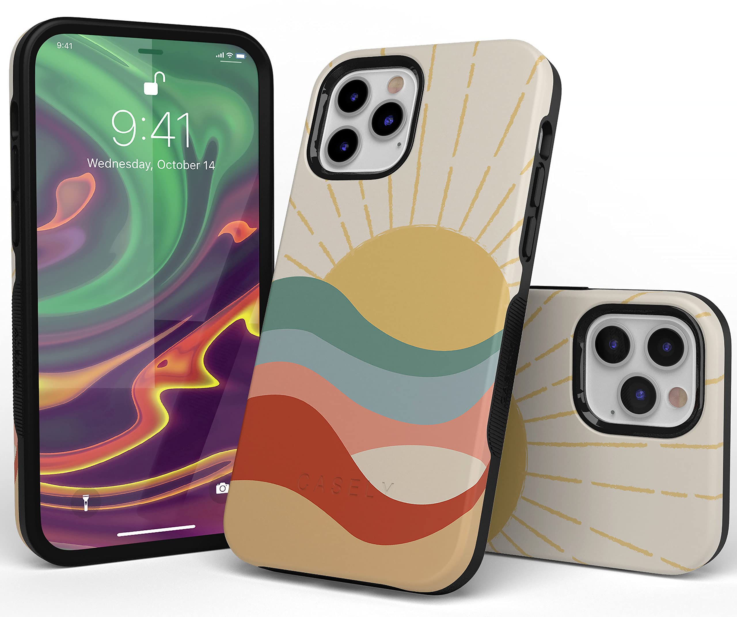 Mua Casely iPhone 12/12 Pro Case | Here Comes The Sun | Colorblock ...