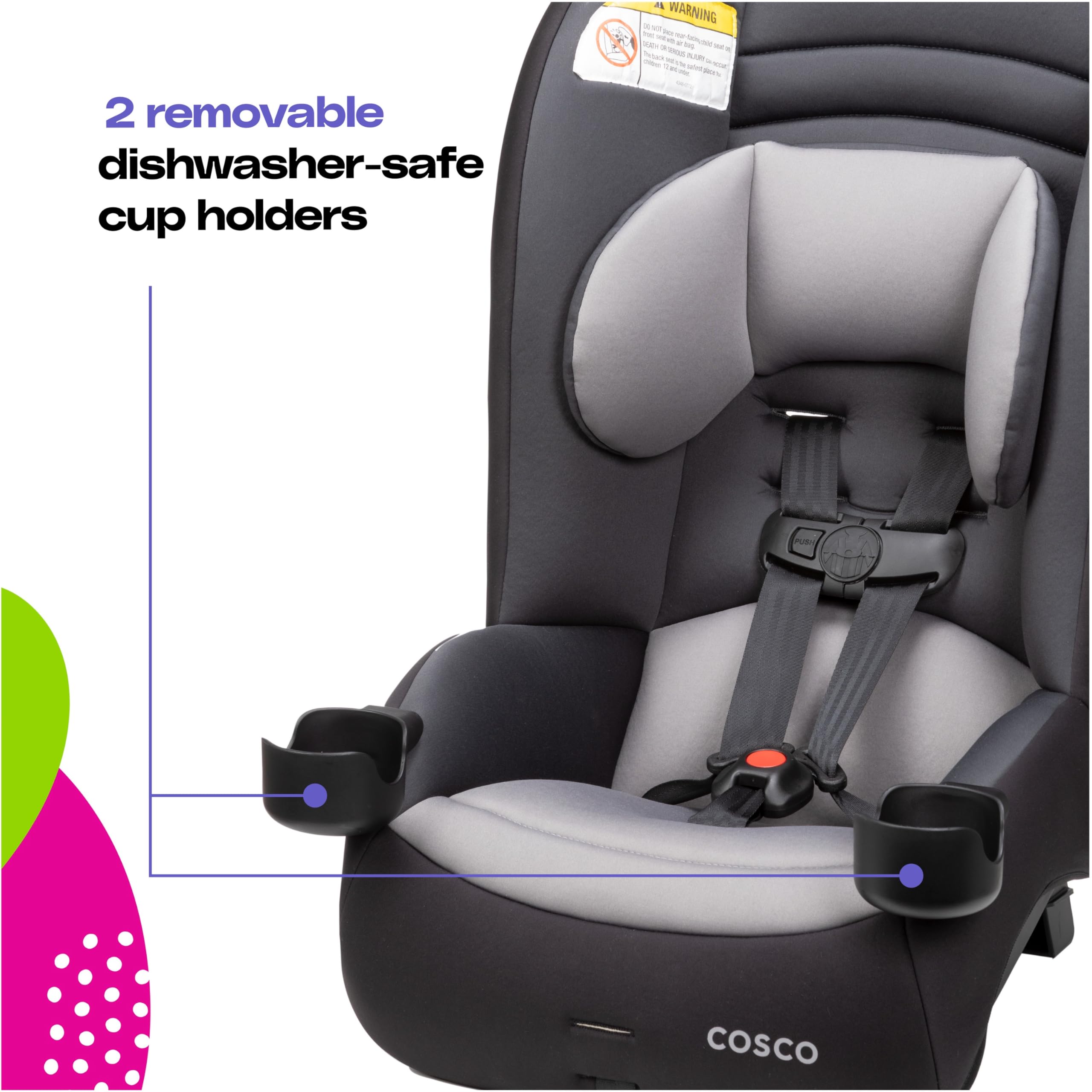 Cosco Kids™ MightyFit™ LX Convertible Car Seat, Canyon | Pricepulse
