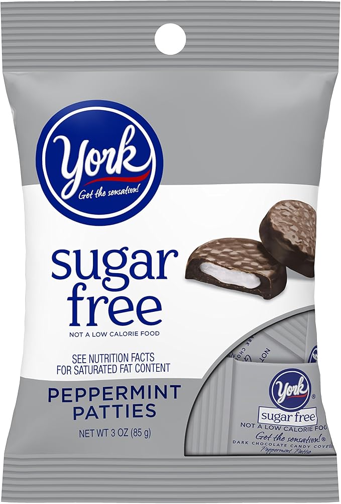 York Sugar Free Peppermint Pattie Chocolate Candy 85 g: Amazon.co.uk ...