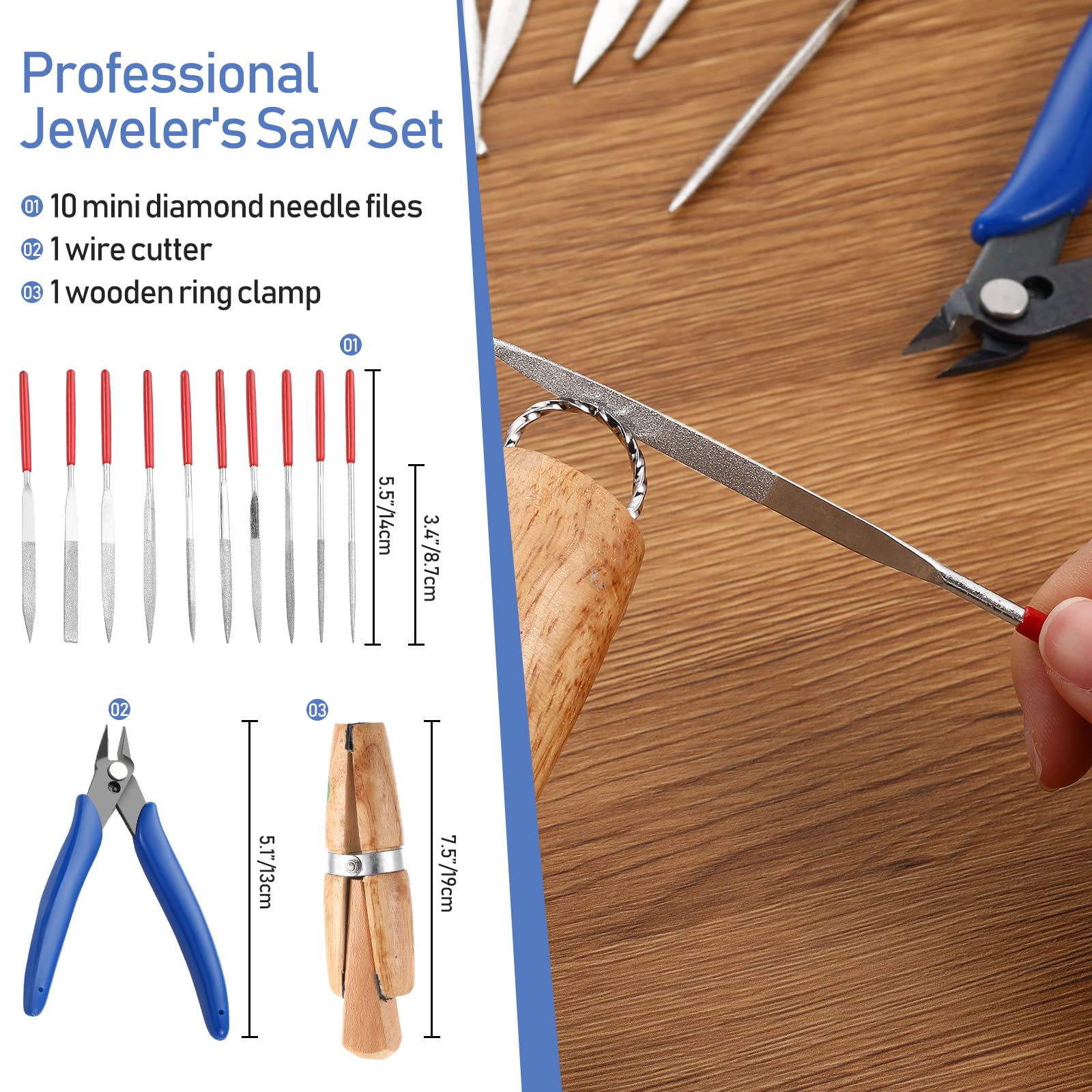 Mua Jewelers Tools Set Including Jeweler Saw Frame Bench Pin Clamp ...