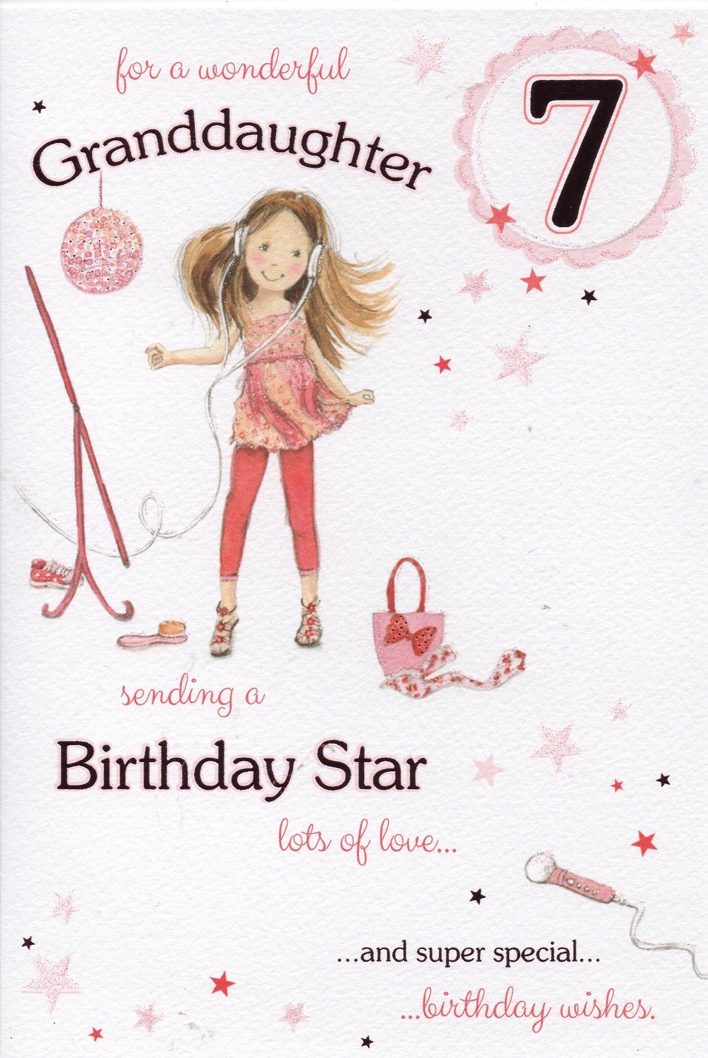 GRANDDAUGHTER 10th BIRTHDAY CARD AGE 10 MAKEUP DESIGN QUALITY CARD
