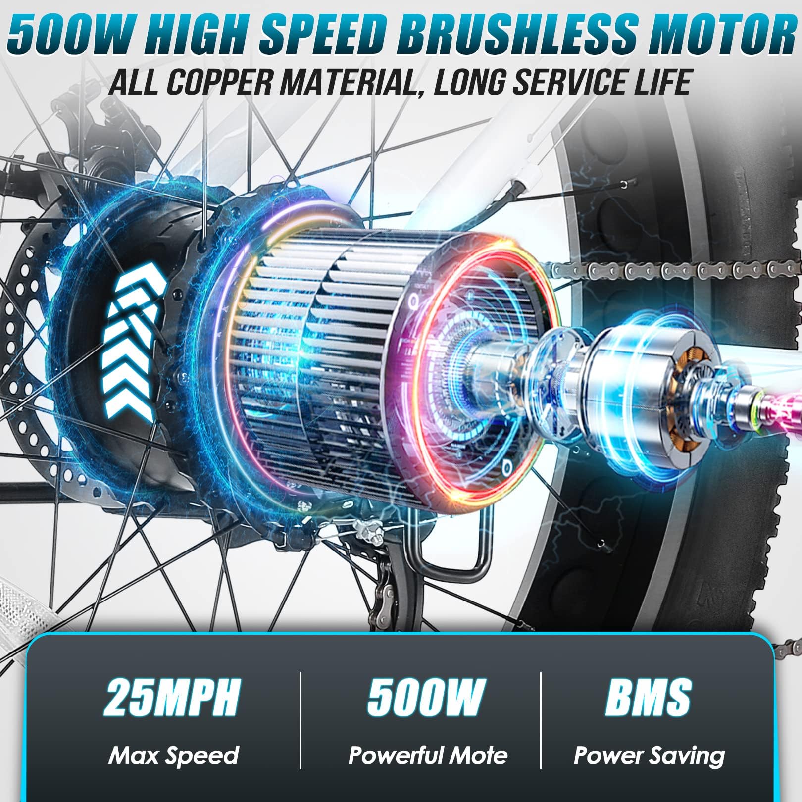 Mua Vivi Electric Bike 26" x 4.0 Fat Tire Electric Bicycle, Peak 1000W ...