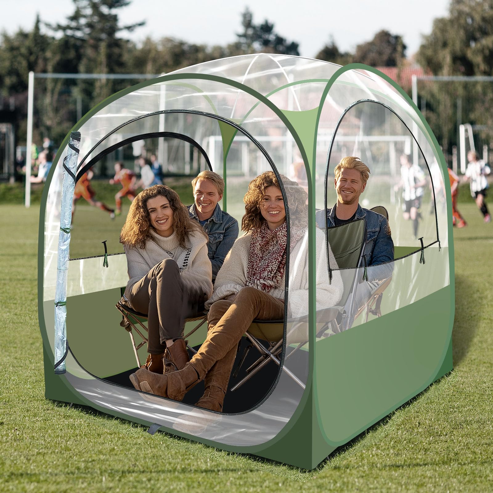 Sports Tent with Sealed Floor, Pop Up Weather Proof Pod, Igloo Tent, 63 ...
