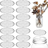 Amazon.com: CHBKT 8 Pack Mason Jar Flower Frog Lid for Regular Mouth, Insert Grid Organizer for ...