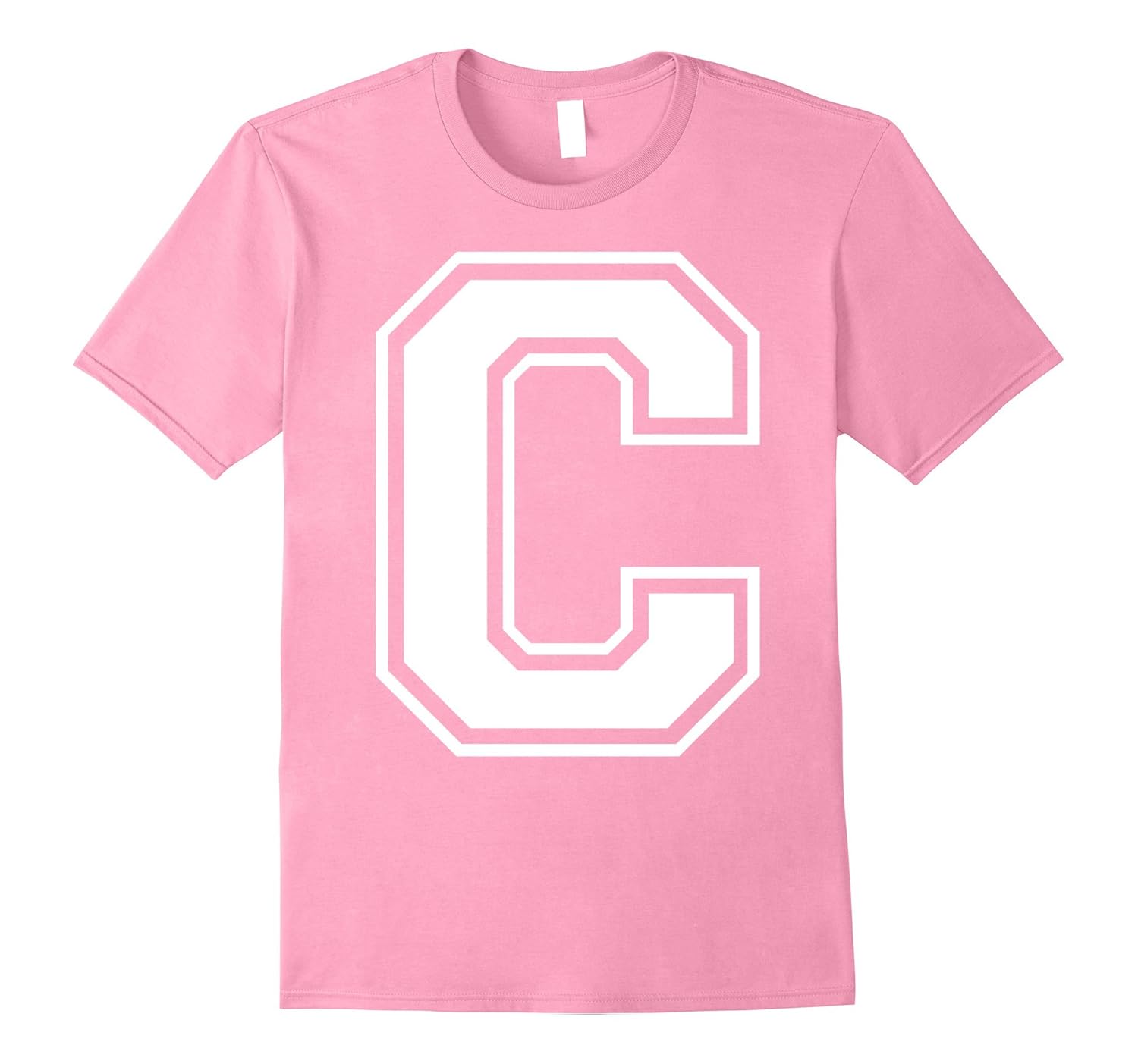 Letter C Initial Monogram College Alphabet T-Shirt-Vaci – Vaciuk