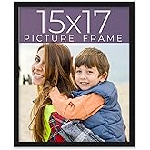 Amazon.com - 25x17 Frame Silver Real Wood Picture Frame Width 0.75 ...