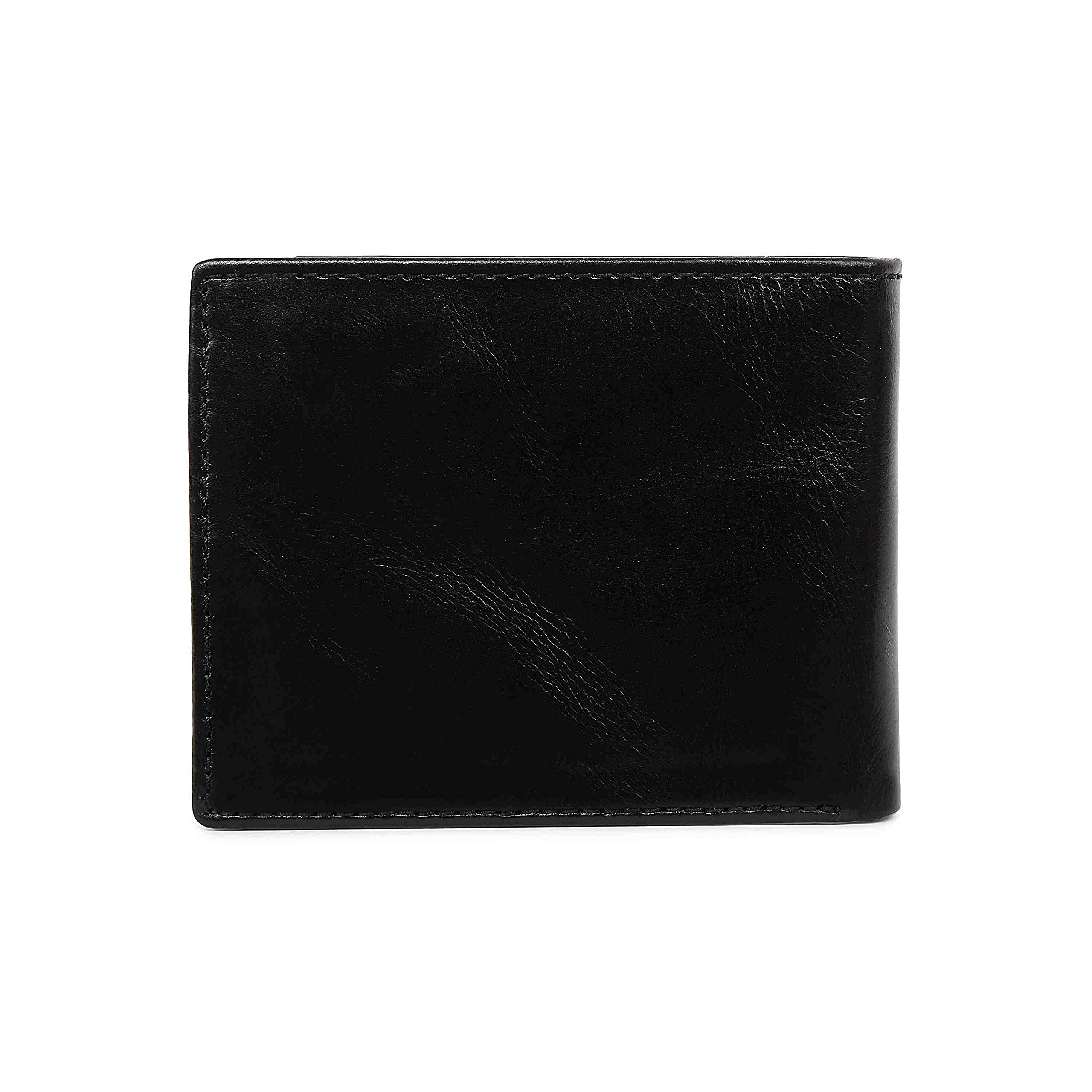 Mua Men's Ryan Leather RFID-Blocking Bifold with Flip ID Wallet, Black ...