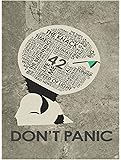 Amazon.com: Hitchhikers Guide To The Galaxy Movie Poster Don't Panic 24x36: Prints: Posters & Prints