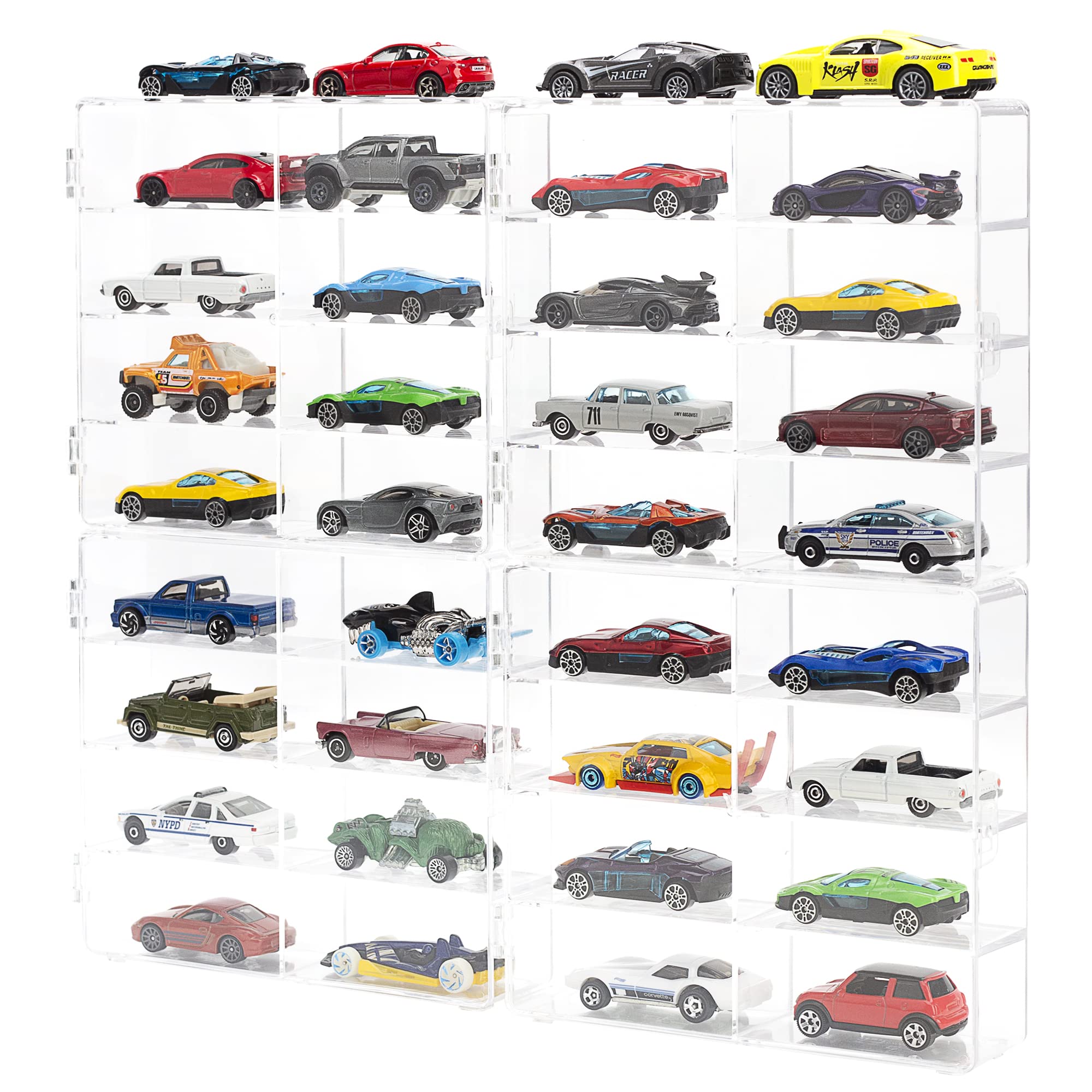 KISLANE Acrylic Display Case Compatible with Toy Cars, Matchbox Cars ...