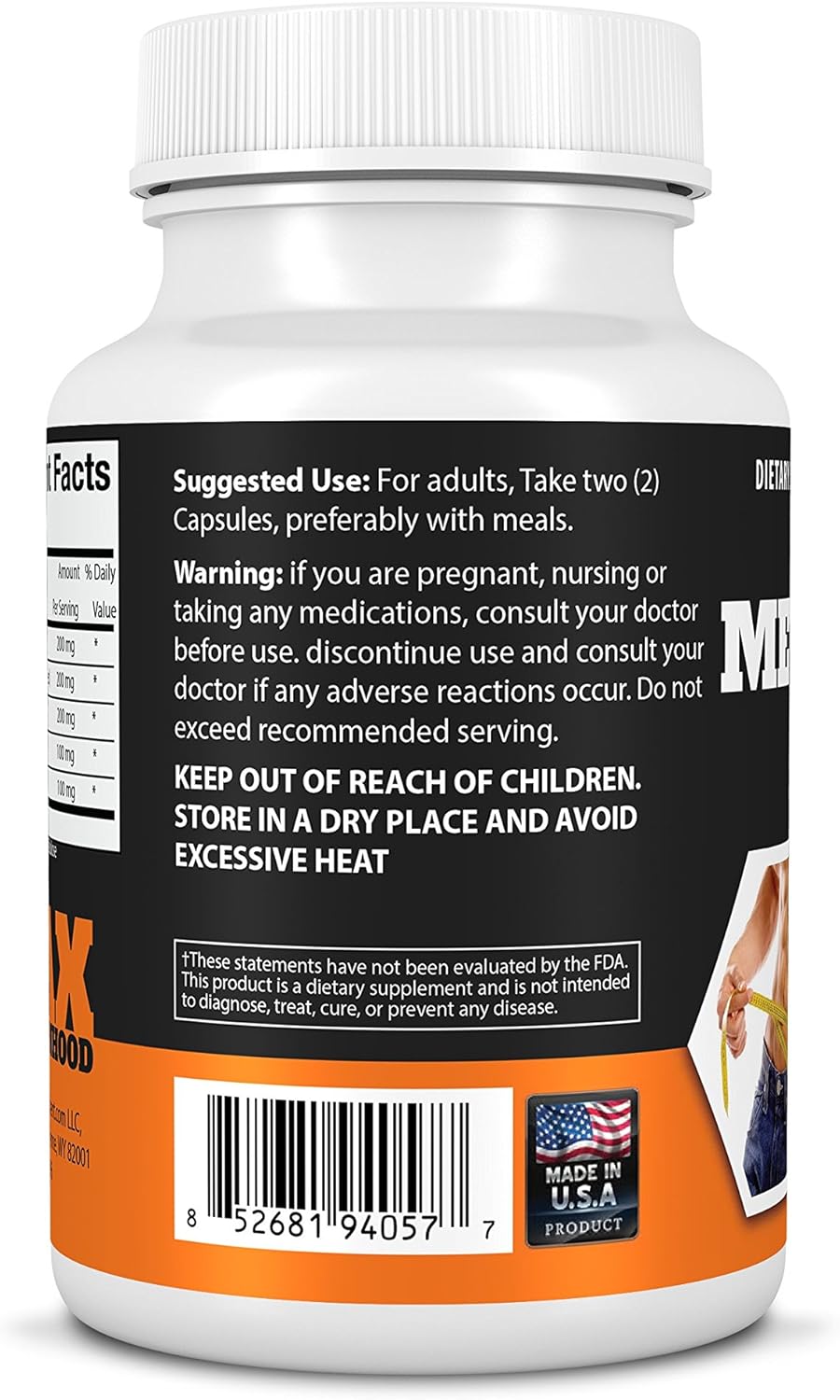 MetaMax Mens Weight Loss and Diet Pills -Formulated with Garcinia ...