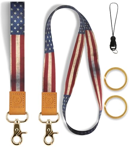Retractable Carabiner Minnesota Flag Lanyard, Minnesota Lanyard, USA ...