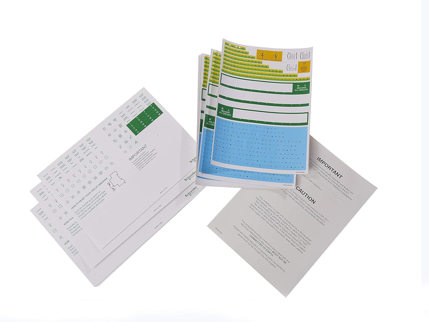 Schneider Electric Easy9+ – Circuit Breaker Sticker Label Kit for ...
