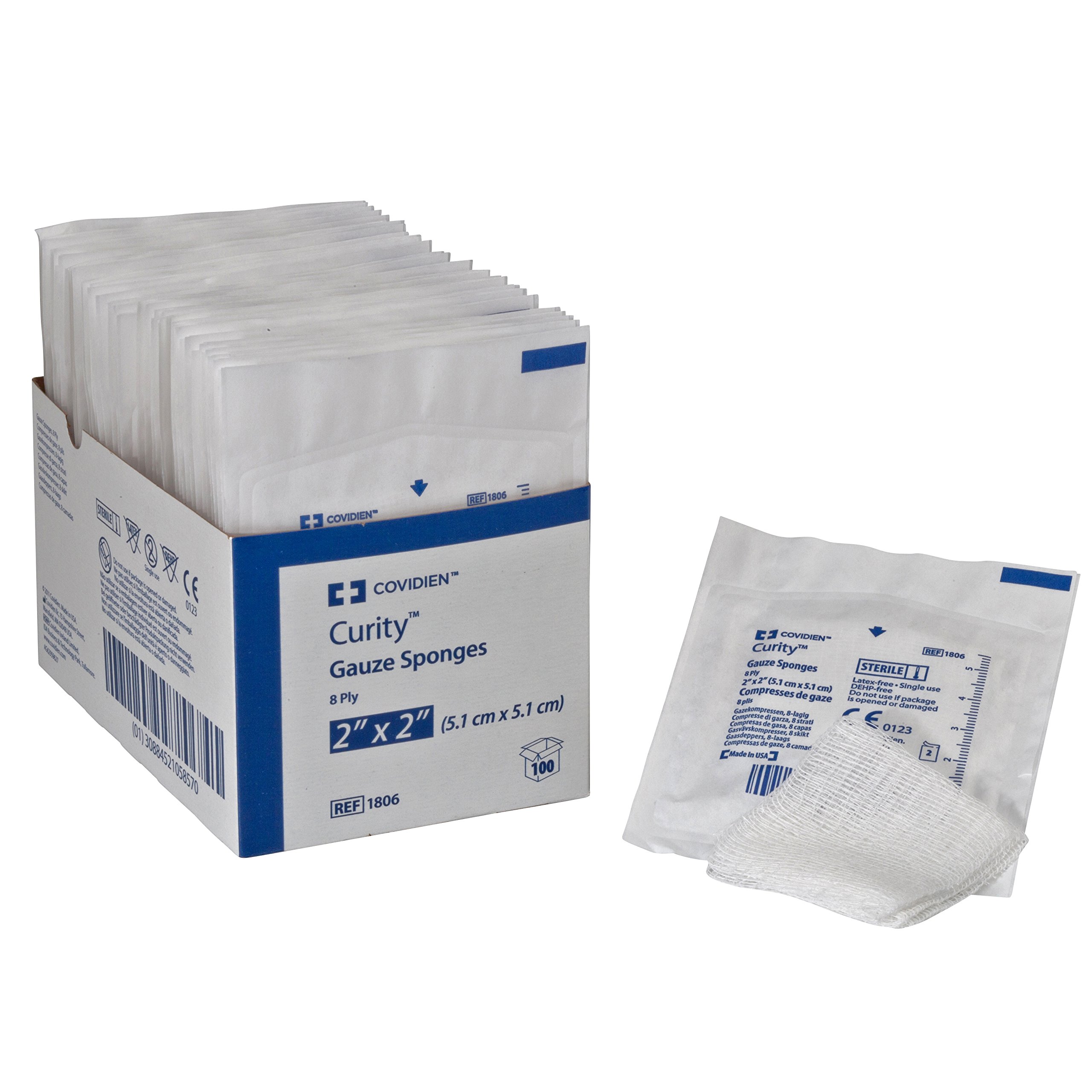 Mua 1806 Curity Gauze Sponge, Sterile 2's in Peel-Back Package, 2" x 2 ...