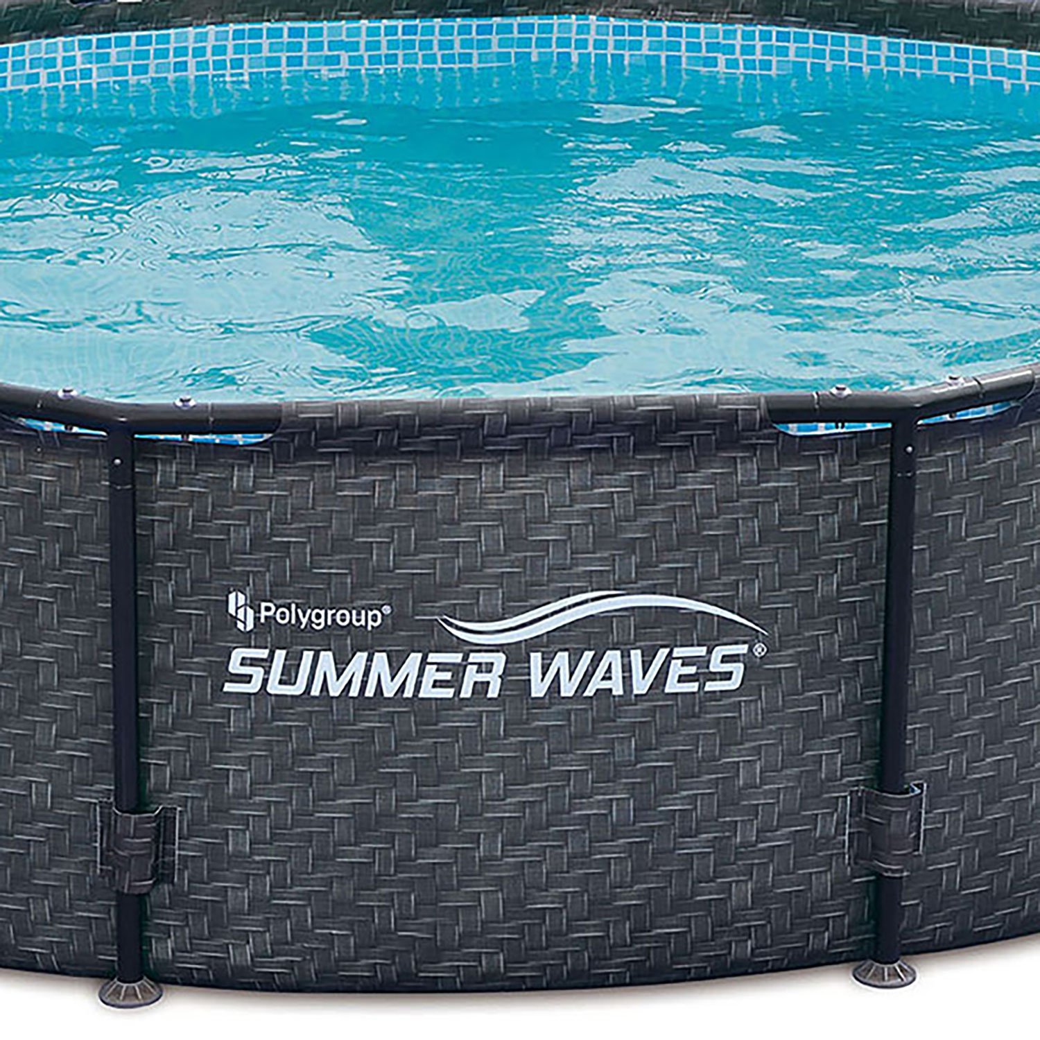 Swimming Pools Summer Waves 14 x 48 Above Ground Frame Pool Set w/Pump ...