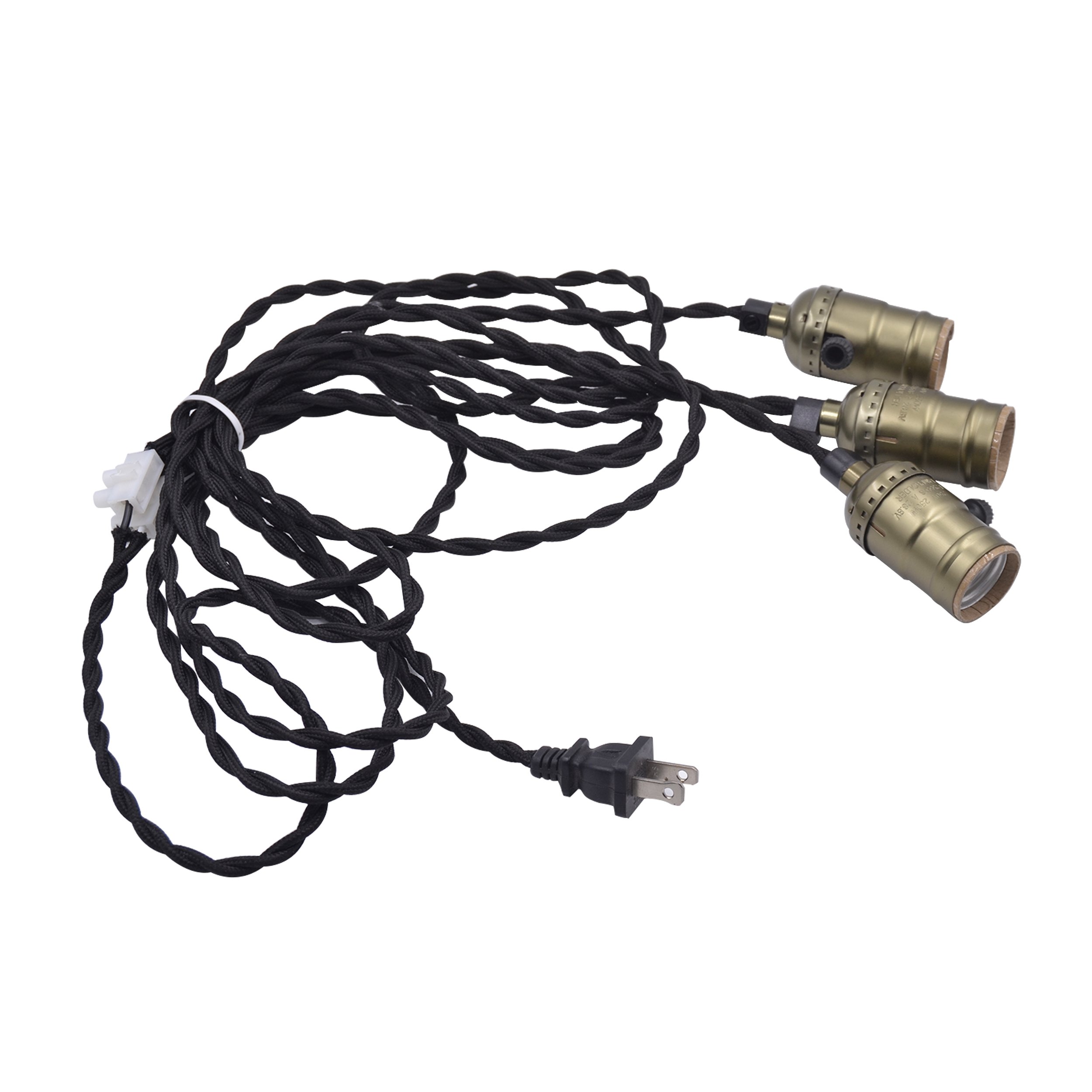 Buy HESSION Vintage Triple Light Sockets Pendant Hanging Light Cord buy-hession-vintage-triple-light-sockets-pendant-hanging-light-cord