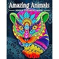 Amazon.com: Amazing Animals: Adult Coloring Book, Stress Relieving ...