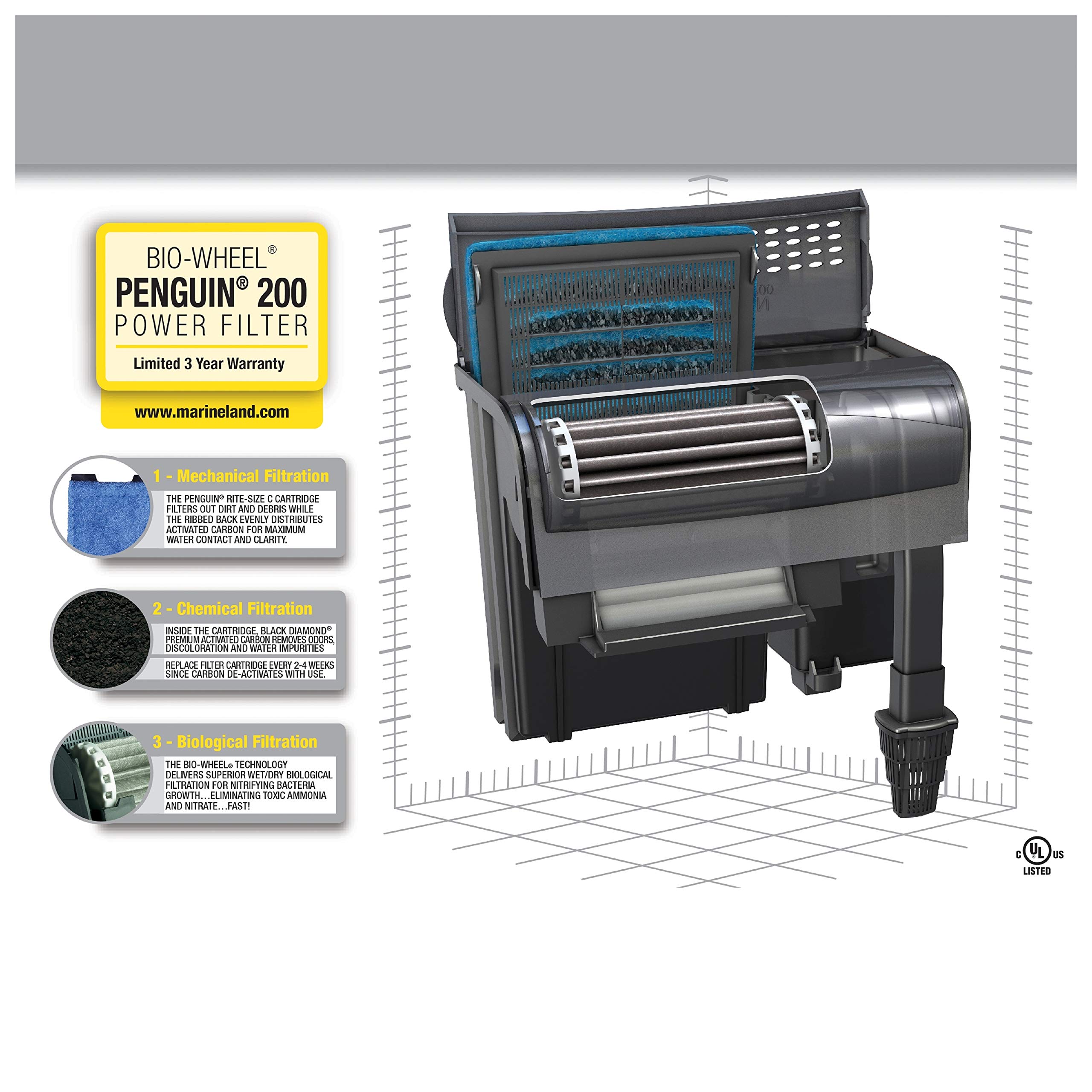 Mua Marineland Penguin Bio-Wheel Power Filter 200 GPH, Multi-Stage ...