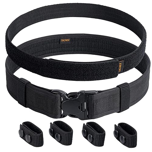 TACNEX Duty Belt w/Hook Lining 4 Keepers Police Law Enforcement ...