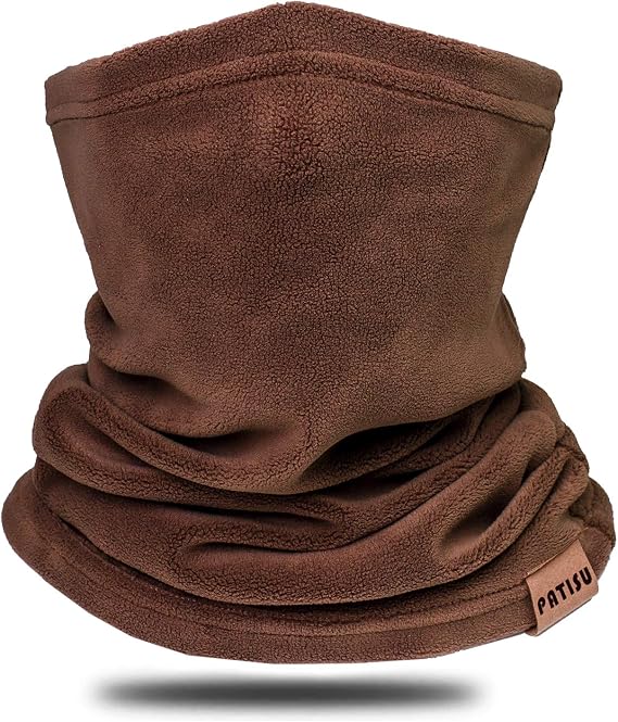 Neck Warmer Gaiter Winter Fleece Neck Cover Balaclava Windproof Face ...