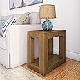 Amazon.com: Plank+Beam Modern Rectangular Side Table with Shelf, 25 ...