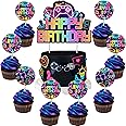 Amazon.com: kreat4joy Video Game Cake Cupcake Toppers, Level Up Video ...