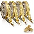 Amazon.com: EANLOLY 4 Rolls Self Adhesive Crystal Rhinestone Ribbon ...
