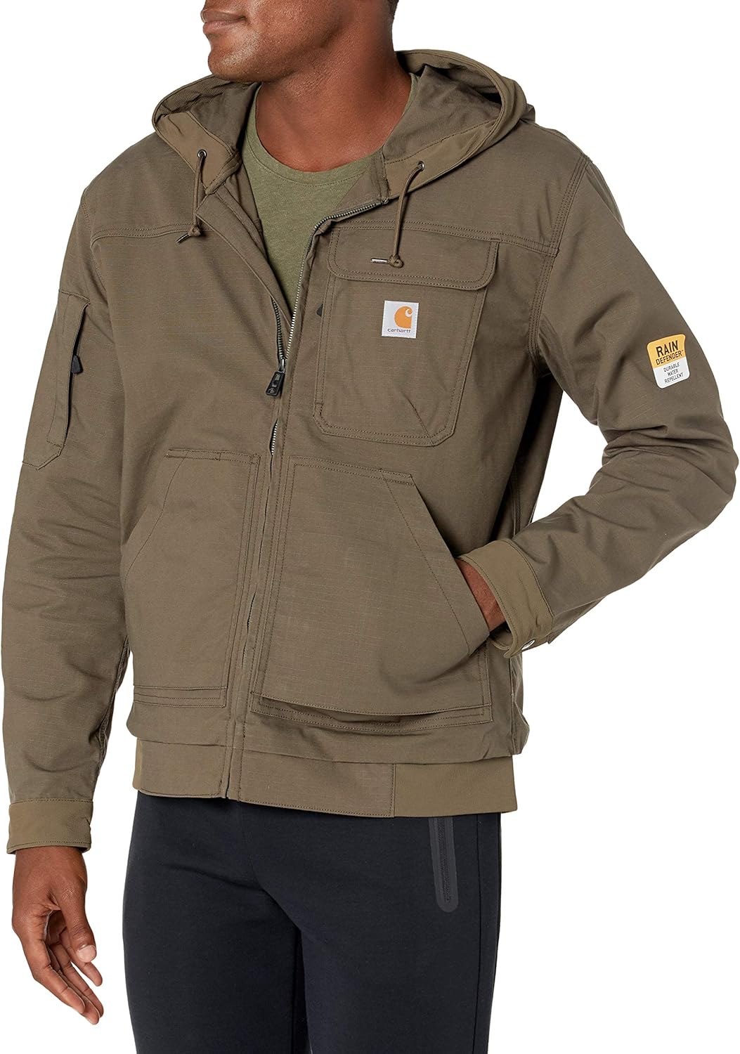 Amazon.com: Carhartt mens Steel Rugged Flex Hooded Active Jac: Clothing