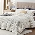 Amazon.com: Bedsure Fluffy Duvet Cover Set - Ultra Soft Plush Shaggy Comforter Cover Queen Size ...