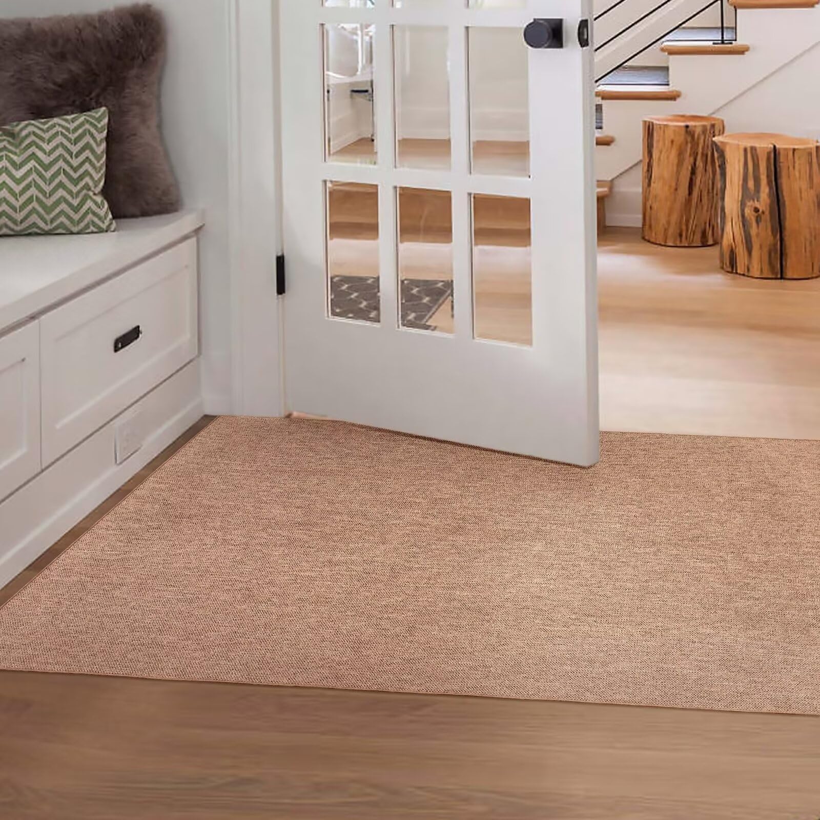 nusoarug 6x9 Washable Jute Rugs, Area Rug for Living Room, Woven 6' x 9 ...