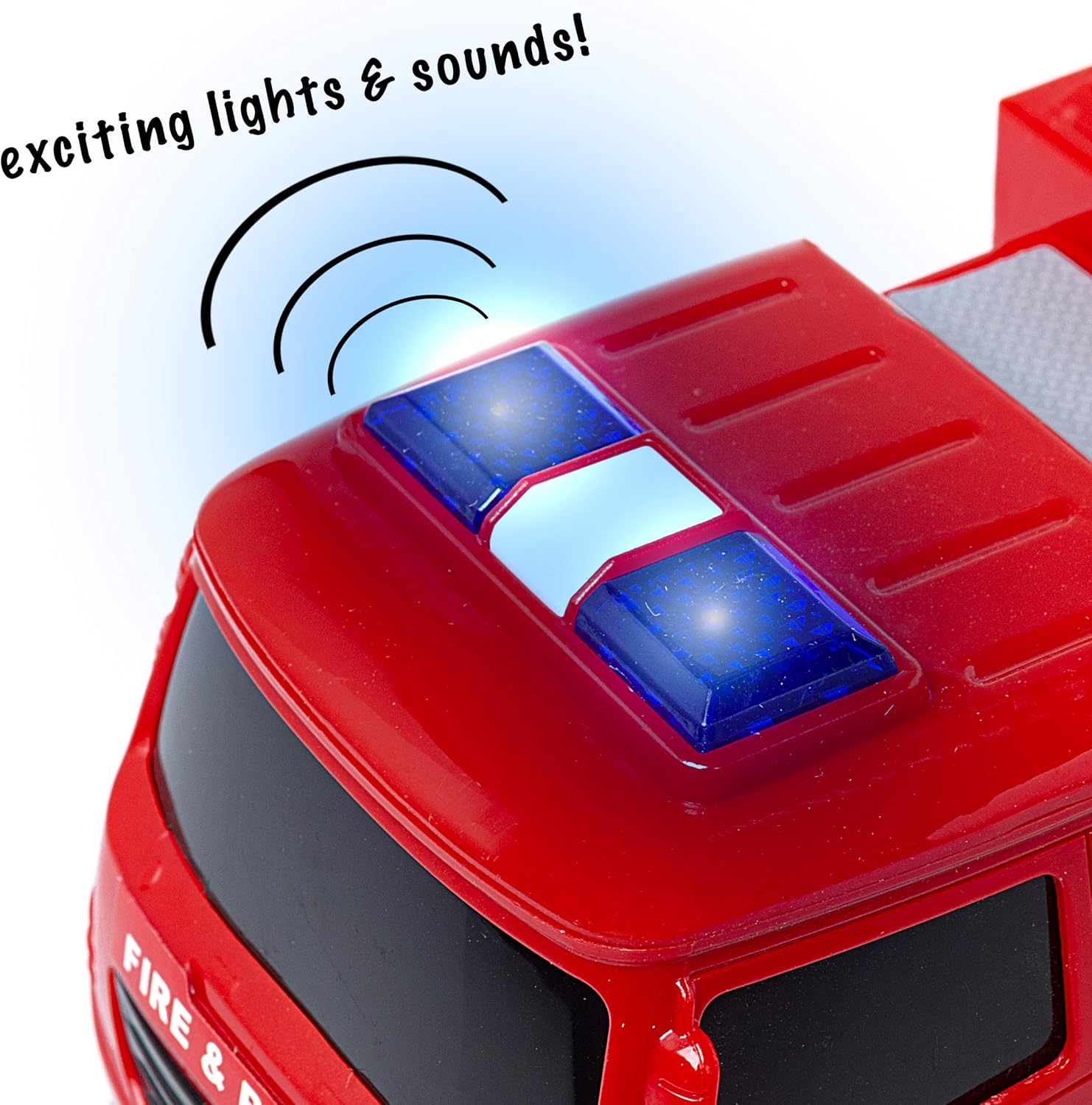abeec Fire Engine – Fire Engine Toy with Light and Sound Effects for ...