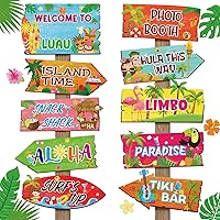 Amazon.com: 20 Pieces Luau Party Decorations Hawaiian Party Welcome ...