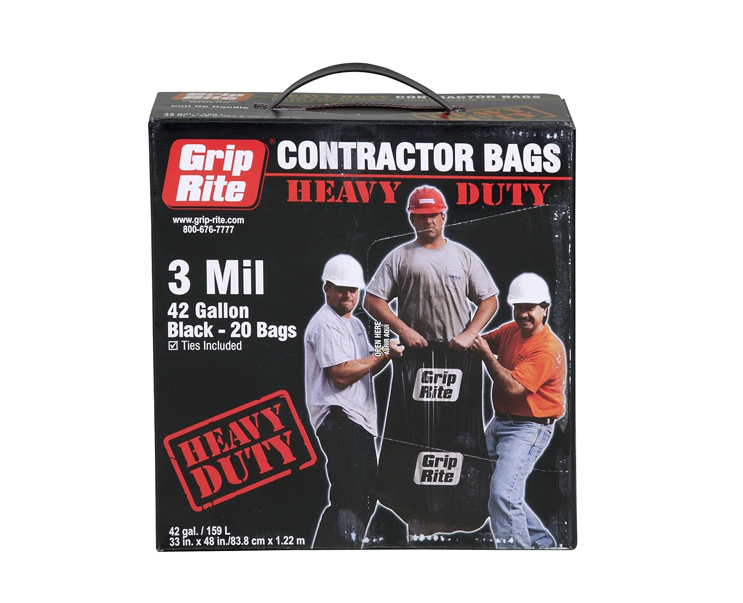 Grip Rite Prime Guard GRHDCBAG20 Grip Rite Heavy Duty 3 Mil Black ...
