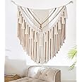 Amazon.com: Jakalin Macrame Wall Hanging 31" Wx 39" L Brown Macrame Wall Decor Boho Panels ...