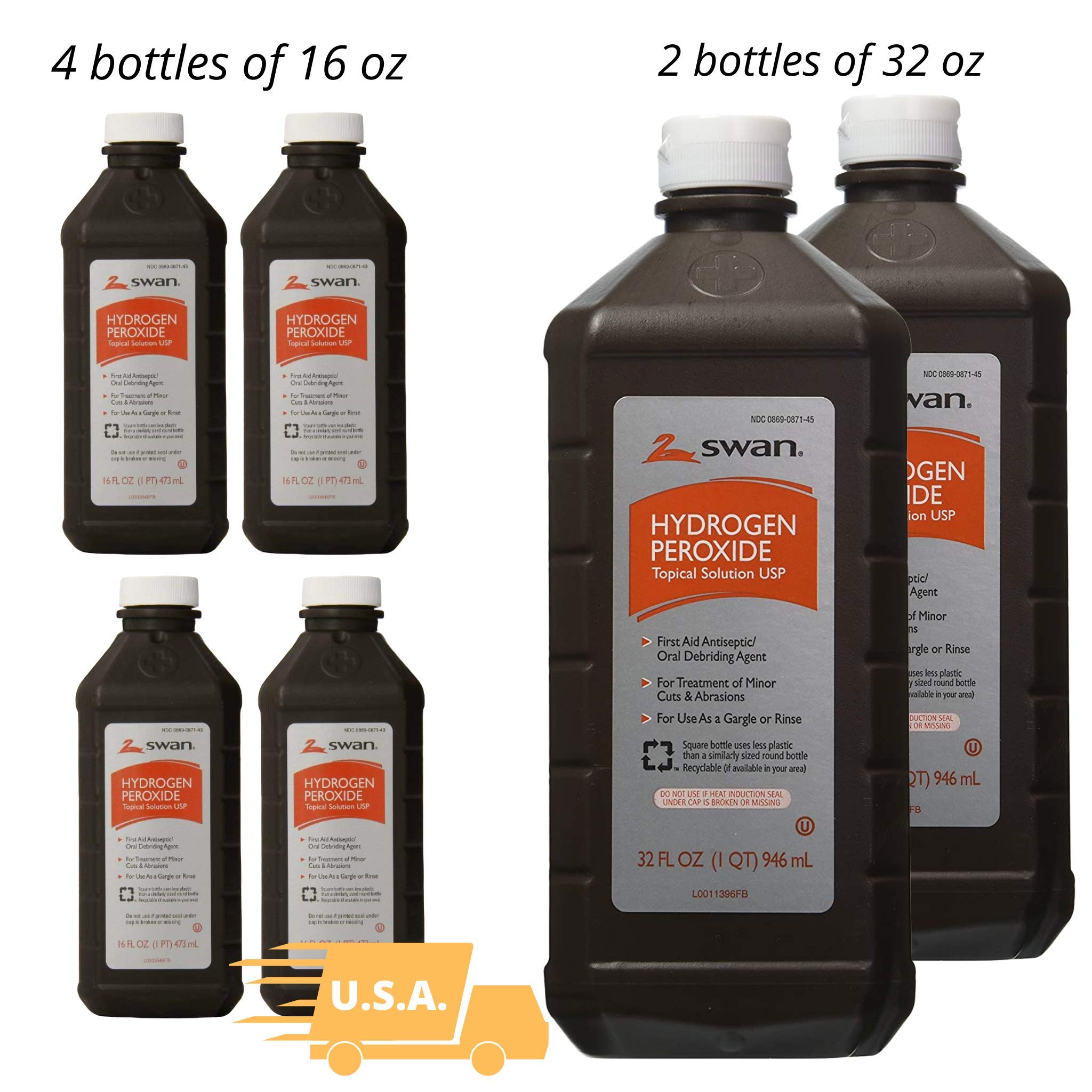 Mua Swan Hydrogen Peroxide Topical Solution 16 oz (Pack of 4) or 32oz ...