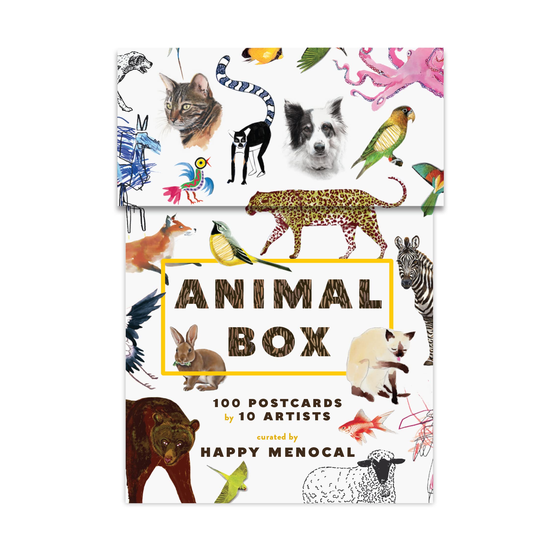 Mua Animal Box: 100 Postcards by 10 Artists Animal Box: 100 Postcards ...